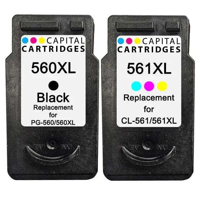 Canon PG560XL/CL561XL Compatible Multipack High Yield Ink Cartridge ...